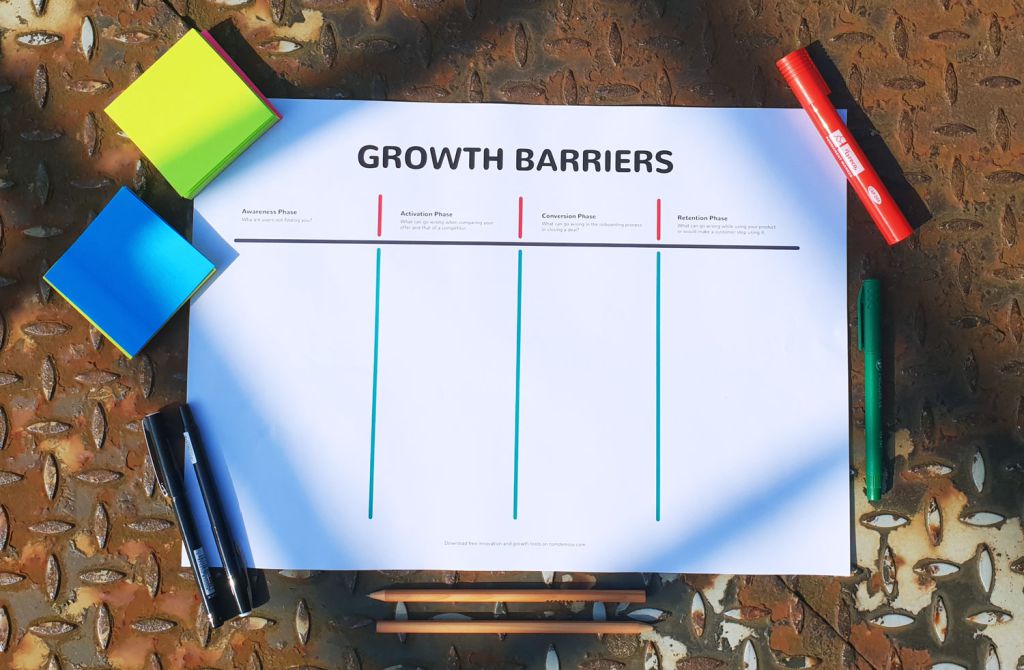 Growth Barriers: a growth marketing tactics ideation exercise
